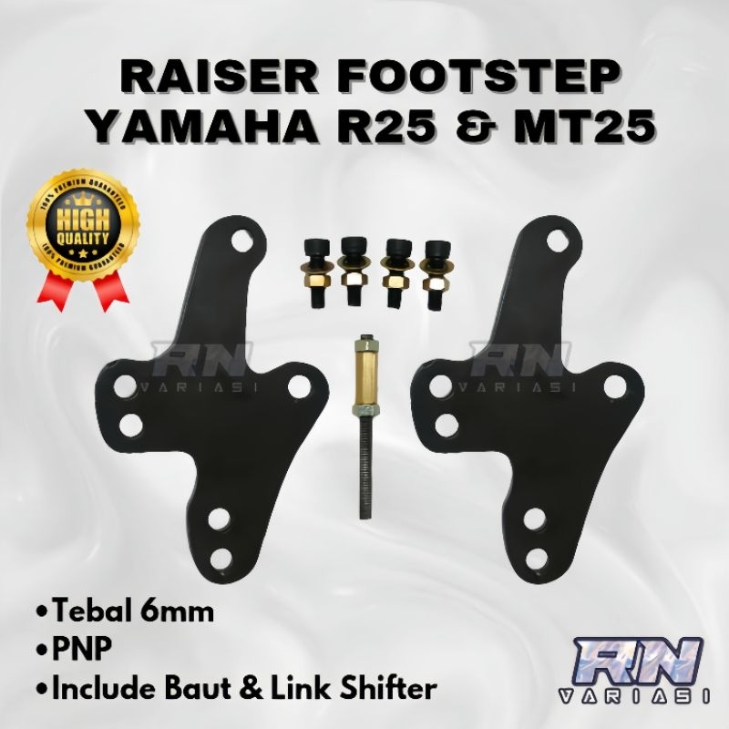 YAMAHA R25 MT25 FOOTSTEP RAISER | YAMAHA R25 MT25 FOOTSTEP RISE ...