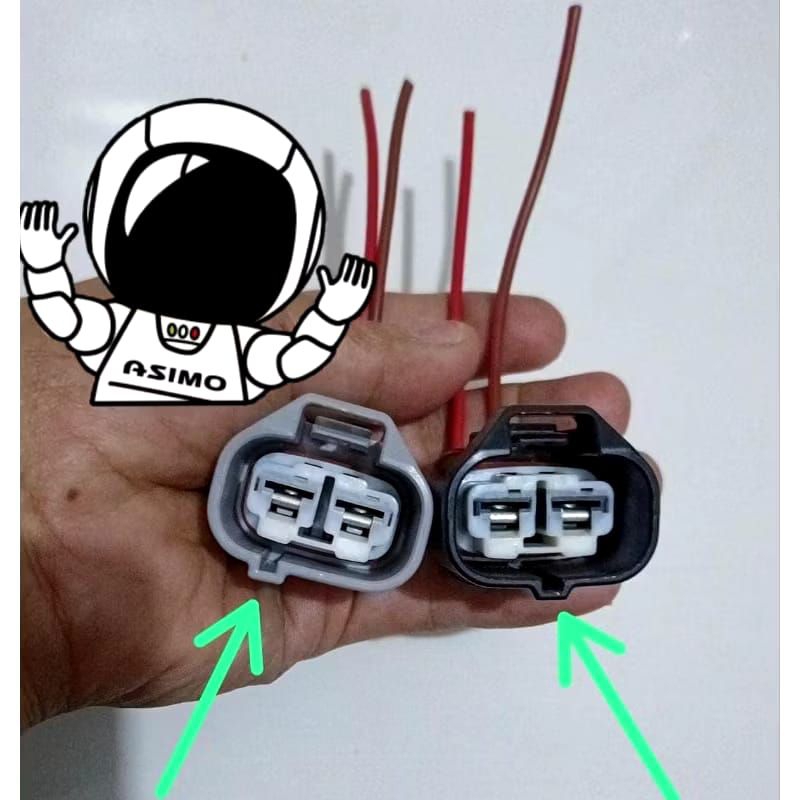 Original 2 pin socket Toyota Lexus innova zenix hilux fortuner lagender ...