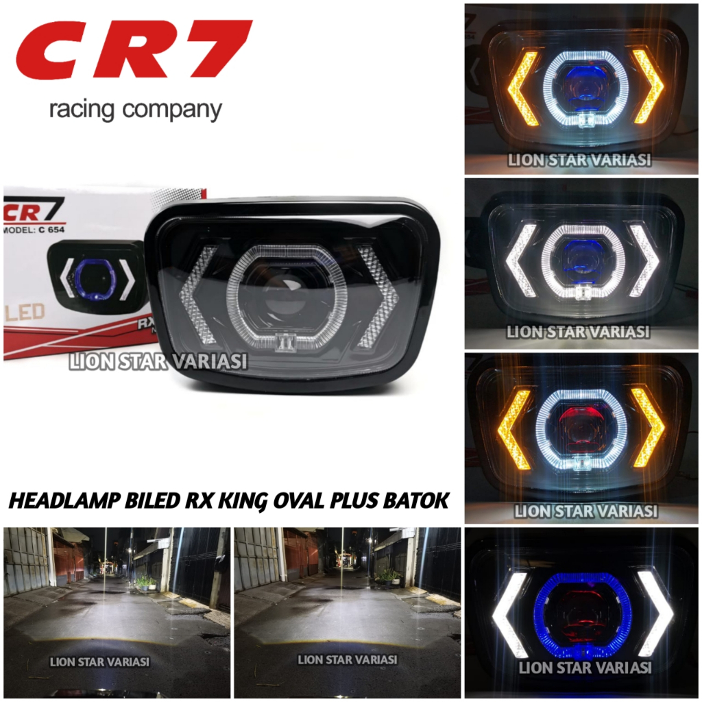 Biled Headlamp Oval Biled Matrix Model Original CR7 Series 2 Type Biled ...