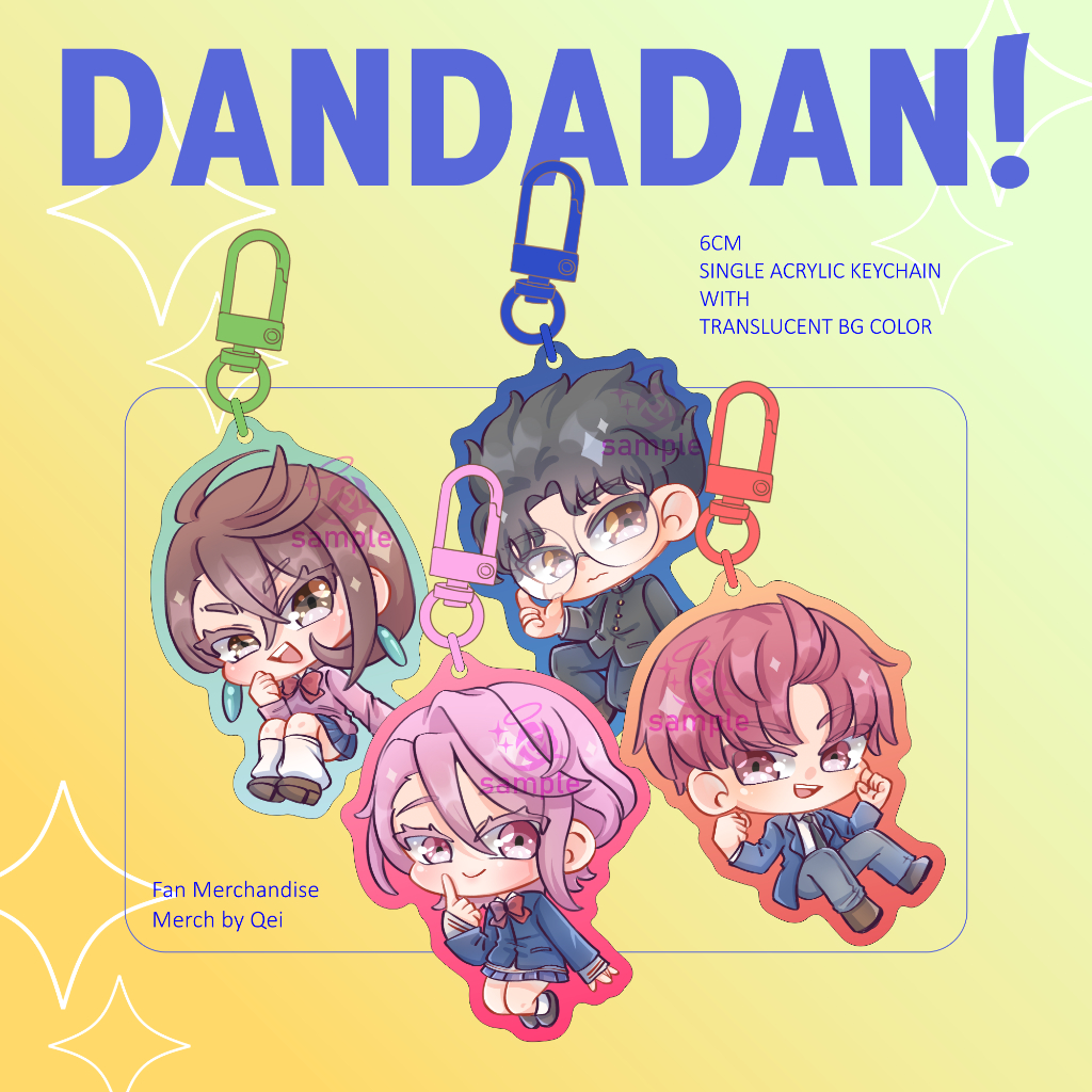 Dandadan Keychain Fan Merchandise - MERCH BY QEI: Ayase Momo, Takakura ...