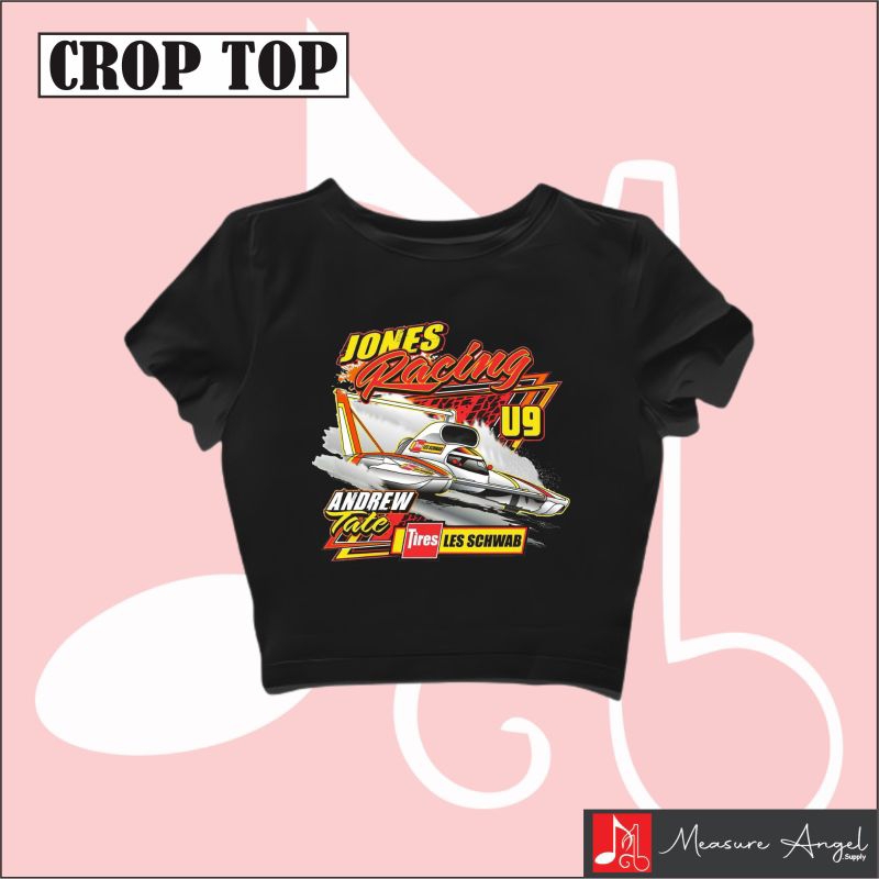 HITAM Nascar JONES RACING CROP TOP | Grunge | Croptop | Crop TEE SLIM ...