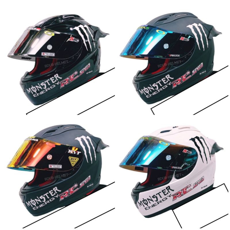 Kyt Rc7 Helmet Solid Black matte Monster Handsome Package | Shopee Malaysia