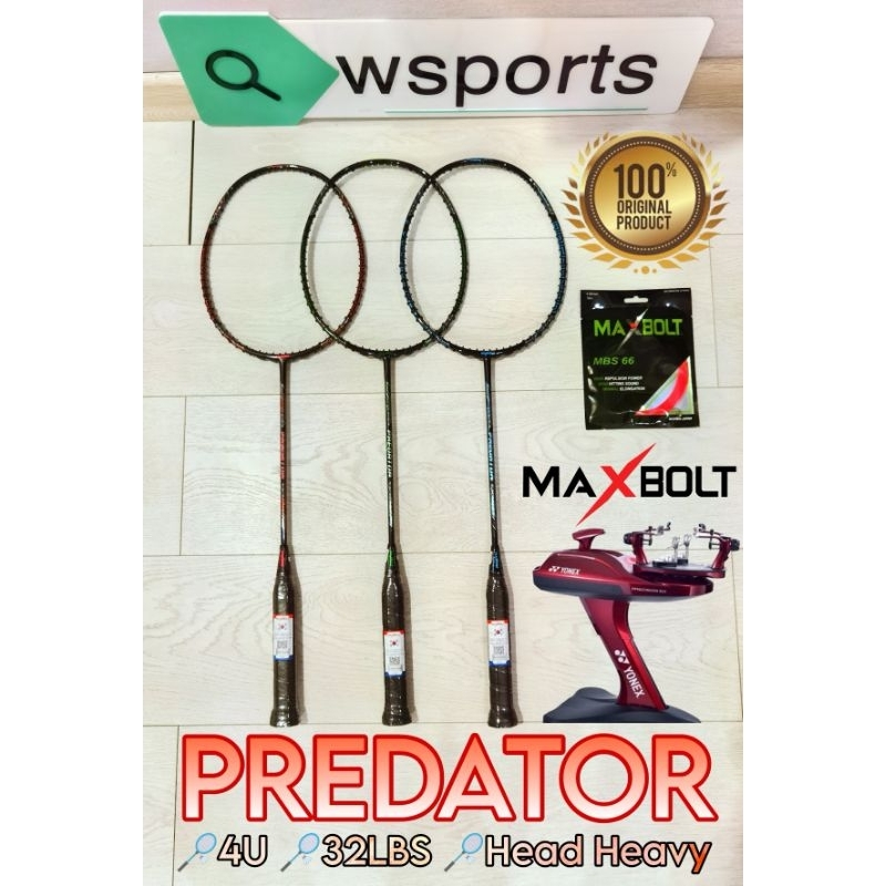 Original Maxbolt Predator Badminton Racket | Shopee Malaysia