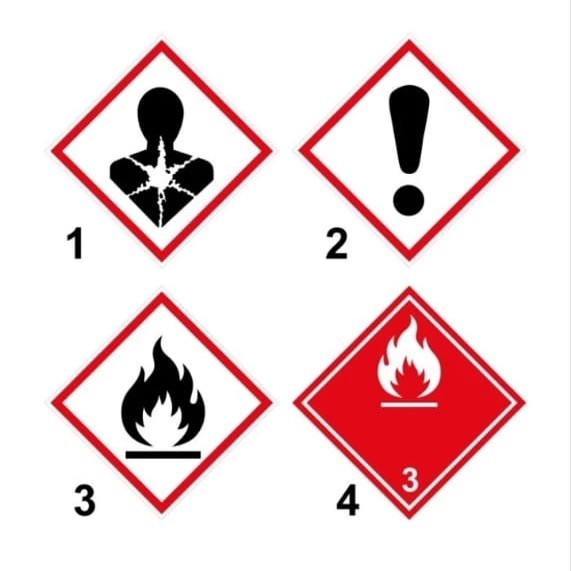 Vinyl STICKER SYMBOL LIM 15X15CM SIGN RAMBU K3 | Shopee Malaysia