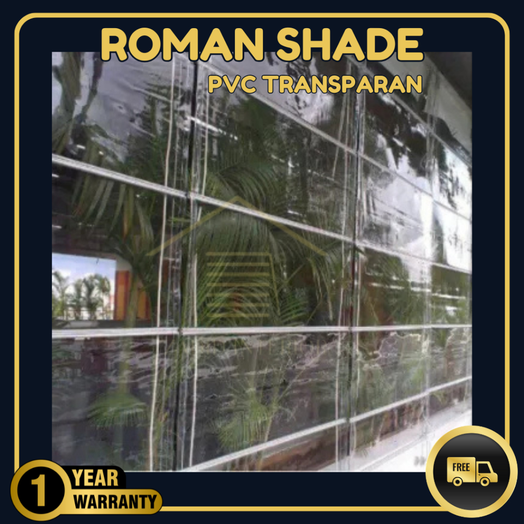 Monsoon Outdoor Transparent PVC Roman Shades Guaranteed Suitable for ...