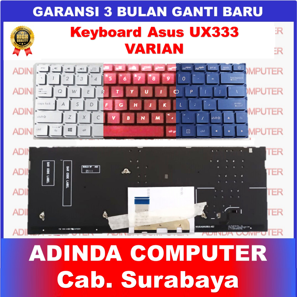 Asus Zenbook 13 UX333 UX333F UX333FA UX333FN Keyboard Variant | Shopee ...