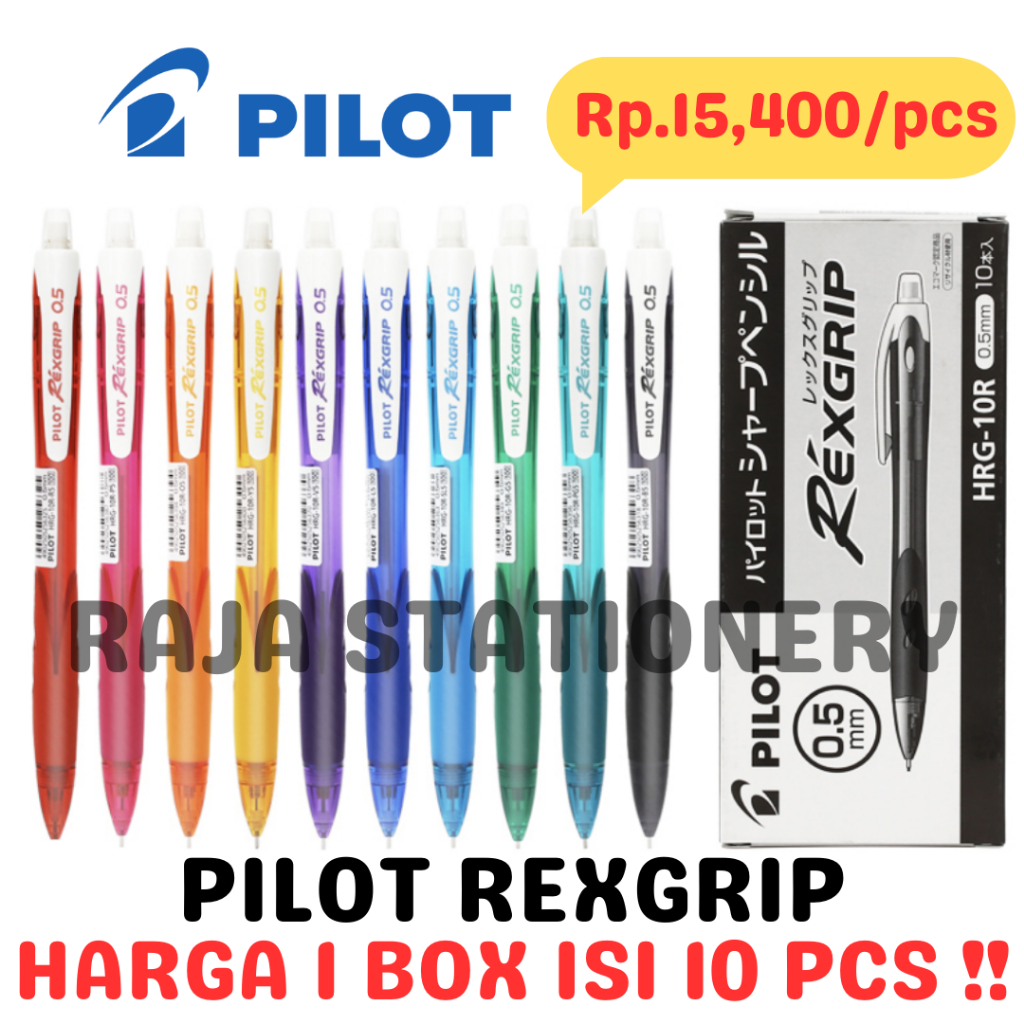Pilot REXGRIP MECHANICAL PENCIL 0.5 PENCIL MECHANICS PILOT 0.5MM BOX HRG-10F [10PCS] | Shopee ...