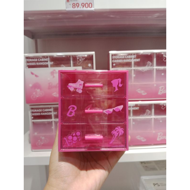Miniso Barbie Pink Collection 3-Tier Drawer Organizer | Shopee Malaysia