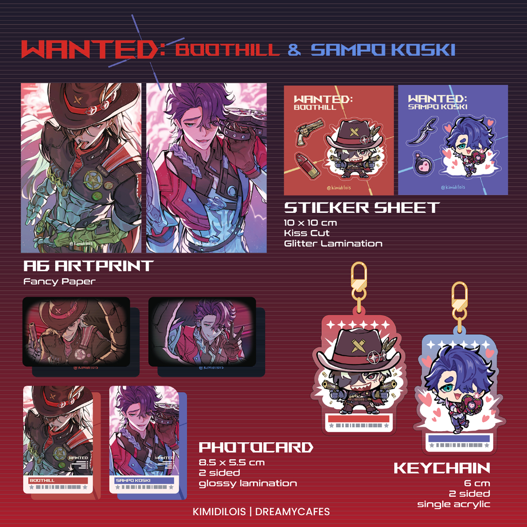 SAMPO Wanted - Boothill & Shampoo Merch Set | Shopee Malaysia