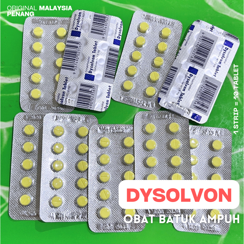 Dysolvon - 1 strip 10 tablet Effective Cough Medicine/ Original Penang ...