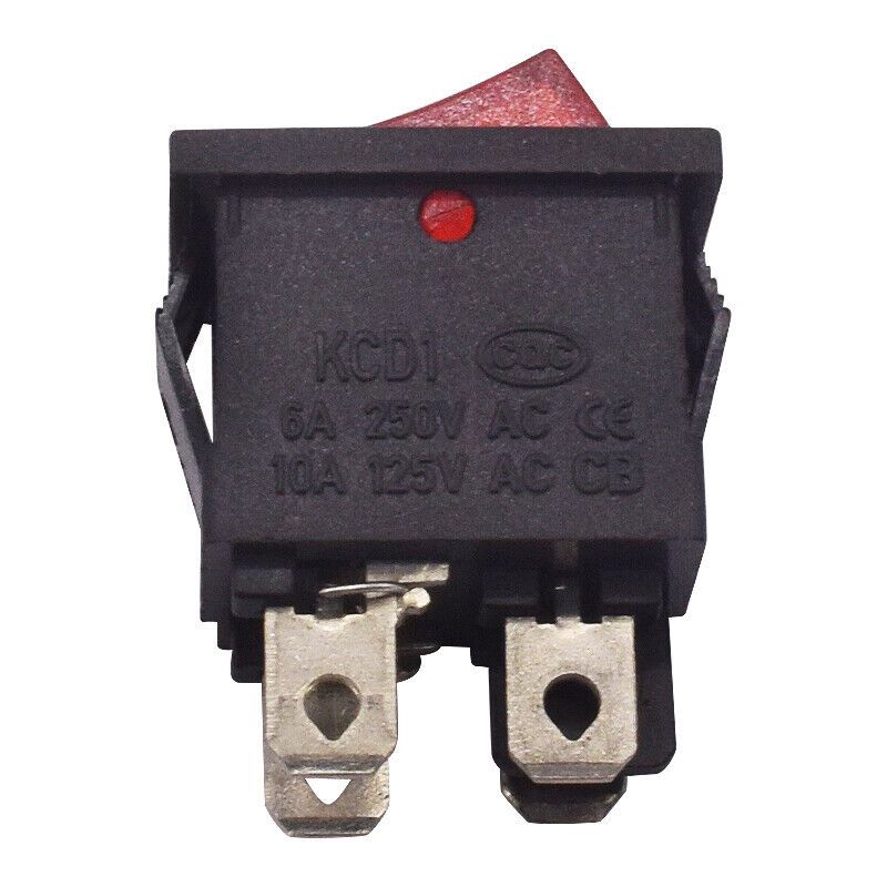 MERAH Kcd1 104 4 pin feet 6A 250V / 10A 125V Power Rocker Switch On Off ...