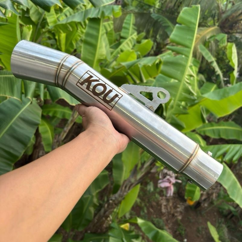 Kou super GP Universal 51mm Motorcycle Exhaust Pipe Locomotives Baked ...