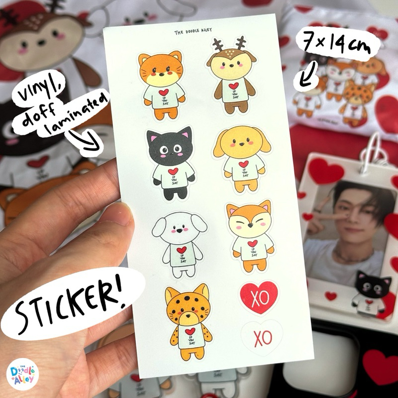 Enhypen XO - Animal Sticker Sheet Fanmerch Fanmade Sticker by The ...