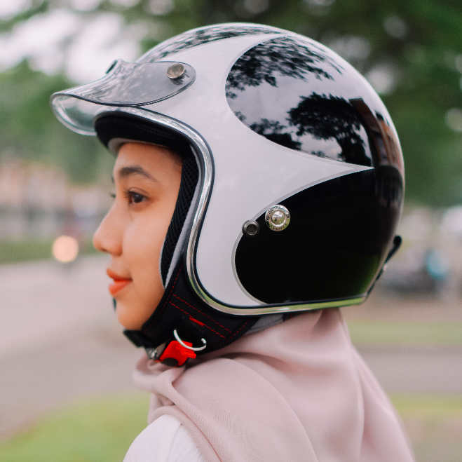 Jitsu Helmet for Men and Women Retro Premium Latest SNI Motif | Shopee ...