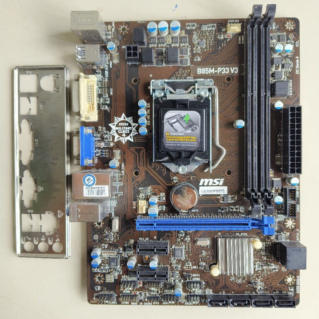 Mainboard MSI B85M-P33 V3 LGA 1150 DDR3 GEN4 MICRO ATX | Shopee Malaysia