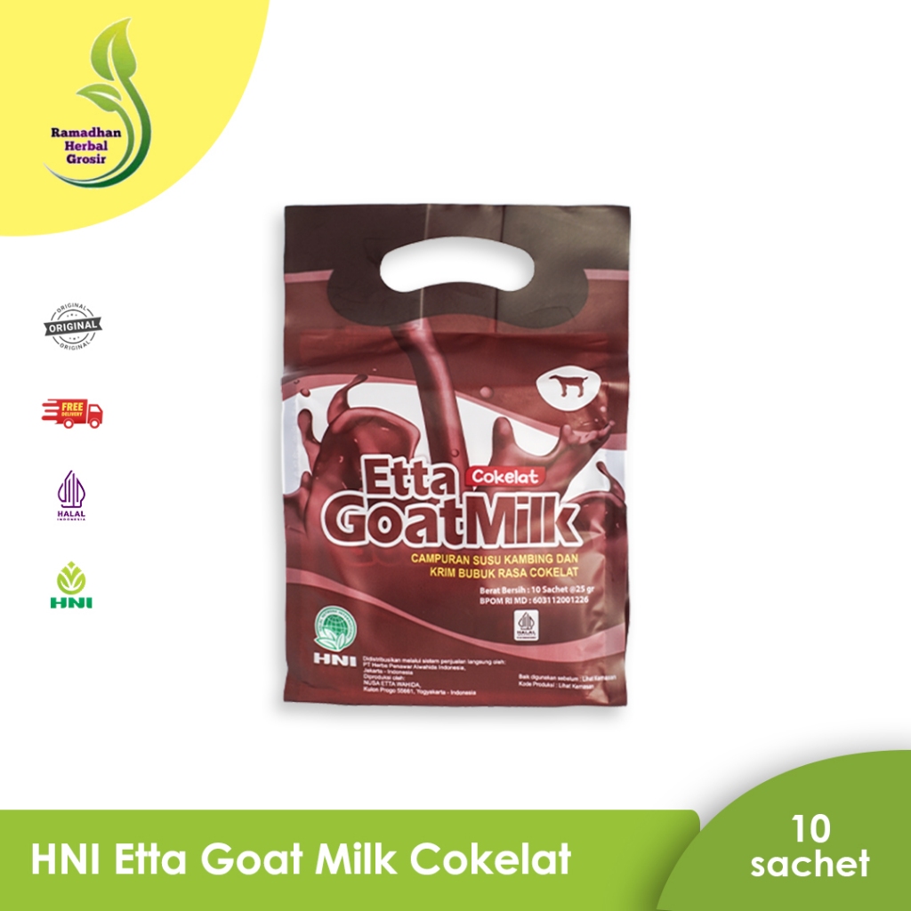 Etta Goat Milk Chocolate HNI 10 sachets ORIGINAL Chocolate Powder Cream ...