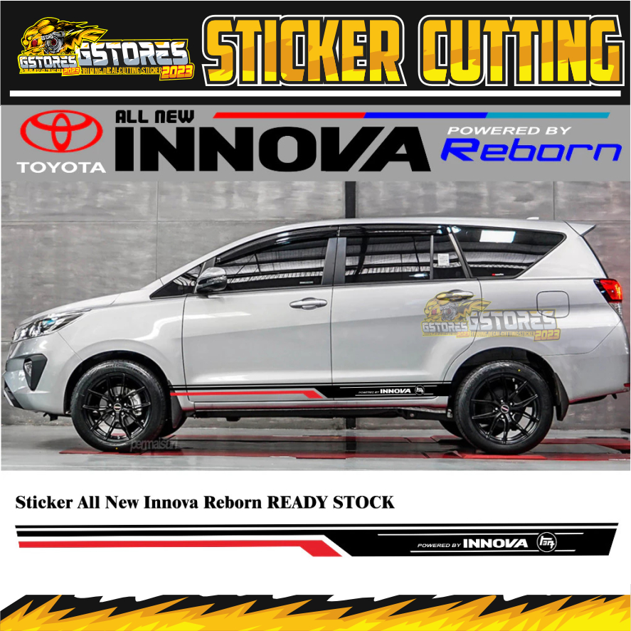 Toyota INNOVA REBORN STICKER INNOVA REBORN SIDE BODY STICKER | Shopee ...
