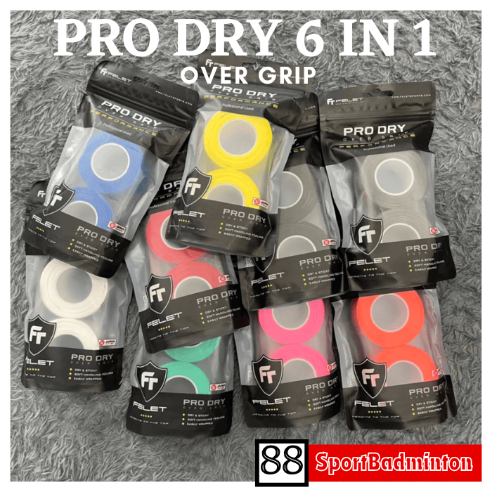 Felet PRO DRY 6 IN 1 OverGrip Japan Tech - Original Felet | Shopee Malaysia