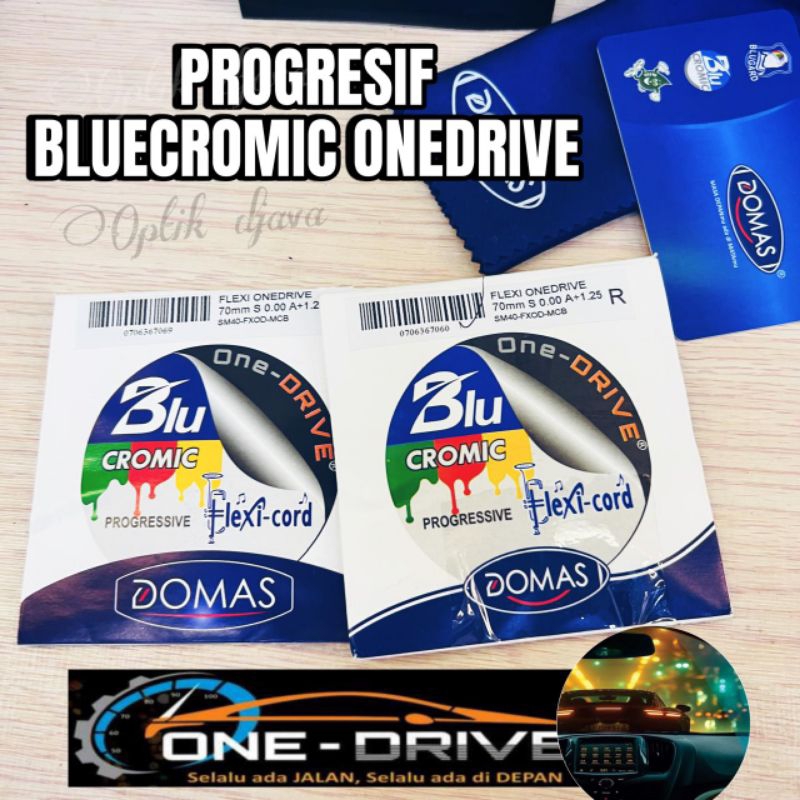Progressive Flexi Bluecromic OneDrive Domas Coting Blue lens for ...
