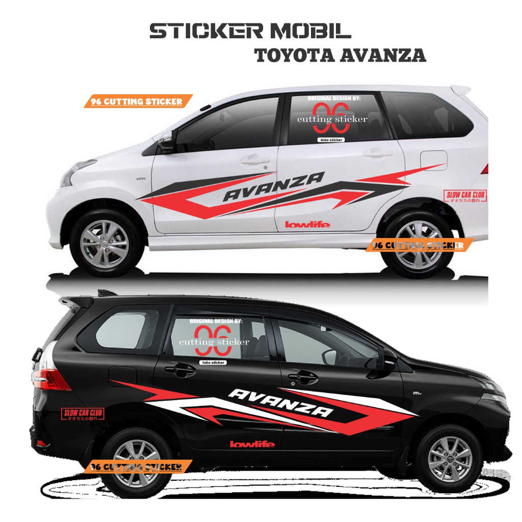 Toyota AVANZA car sticker cutting sticker for AVANZA car | Shopee Malaysia