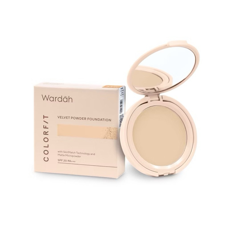 [READY] Wardah Colorfit Velvet Powder Foundation SPF 20 PA+++ | Two Way ...