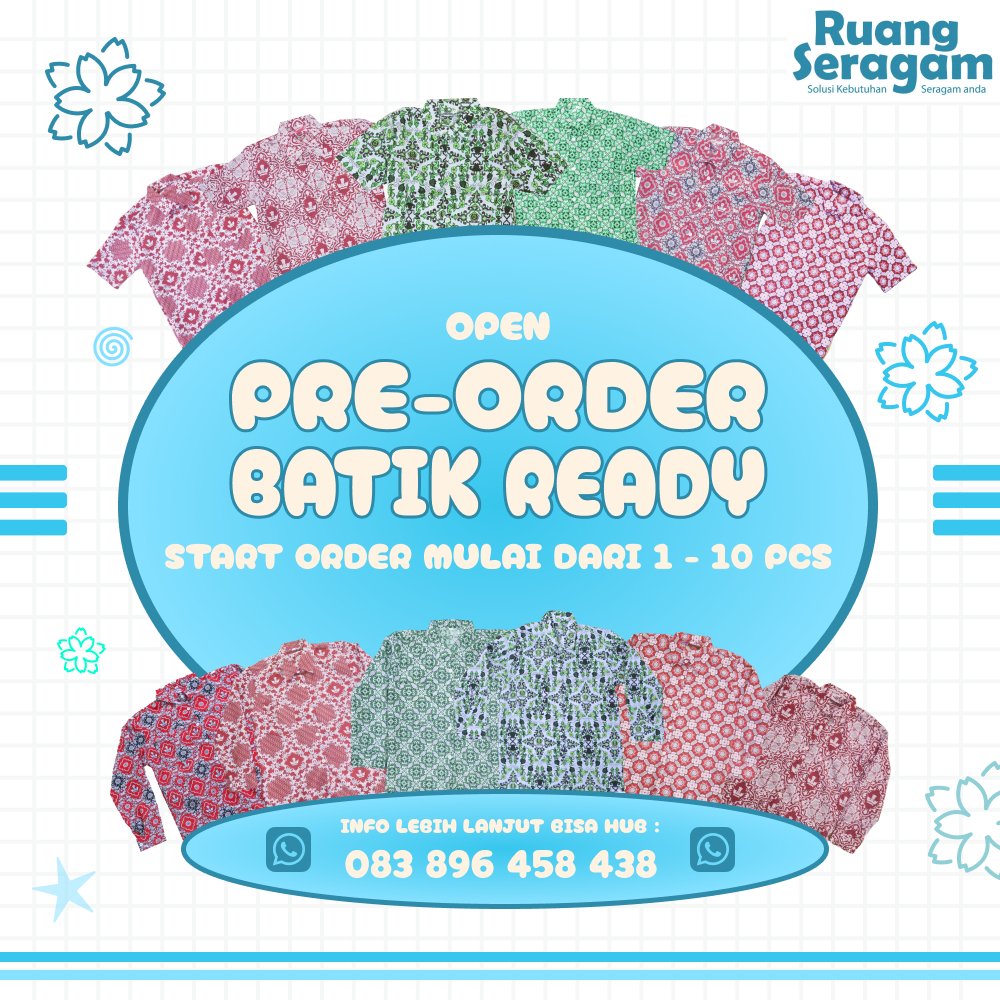 Pre ORDER BATIK READY FOR ORDERING 1-10 SIZES Kindergarten TO HIGH ...