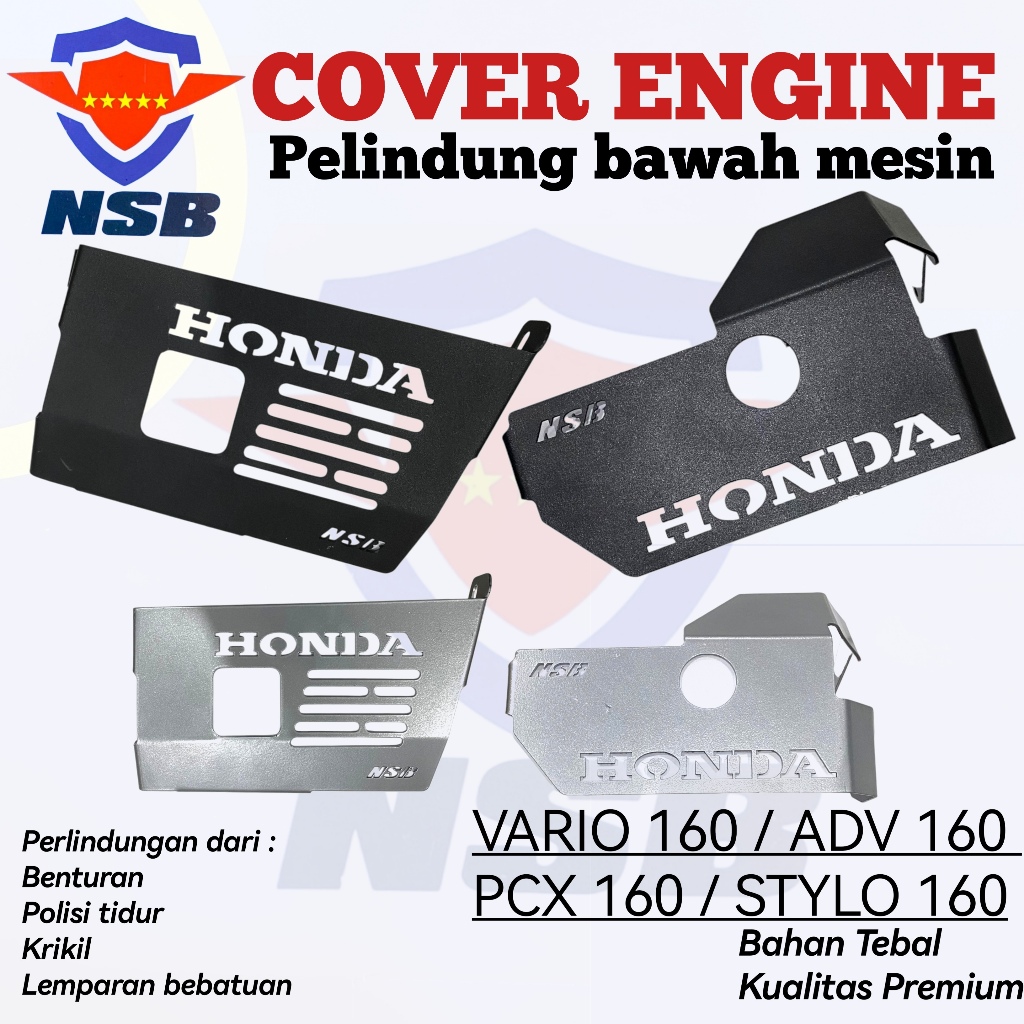 MESIN Engine COVER 160 SERIES NSB MOTORCYCLE ENGINE LOWER PROTECTOR ...