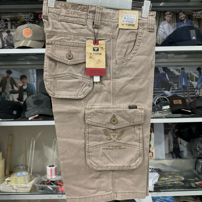 Cardinal Quality V Tone Short Cargo Pants | Shopee Malaysia