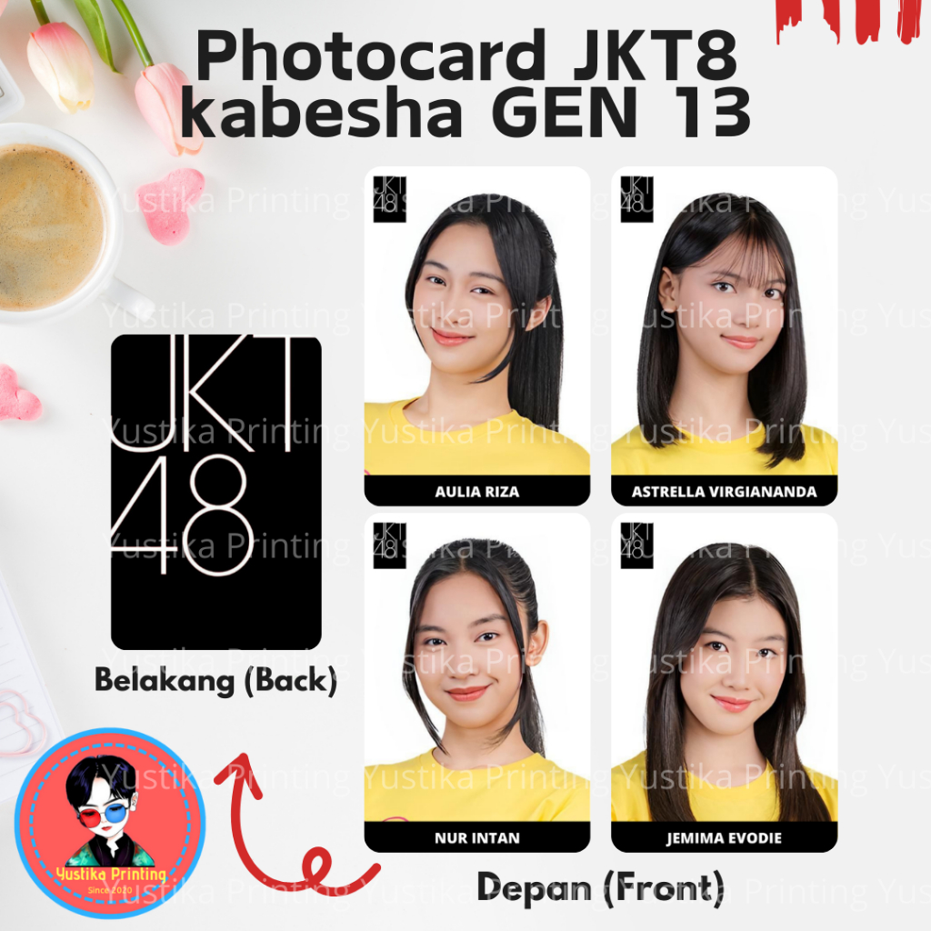 (ONE) Premium Photocard Kabesha JKT48 GEN 13 - Virgi Auwiya Rili Gia Maira Ekin Jemima Kaela ...
