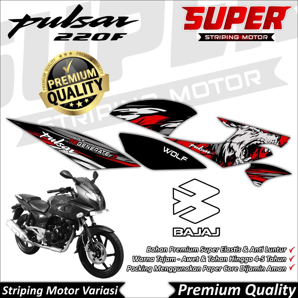 Bajaj Pulsar Striping Bajaj Pulsar 220F Striping Bajaj Pulsar 220F ...