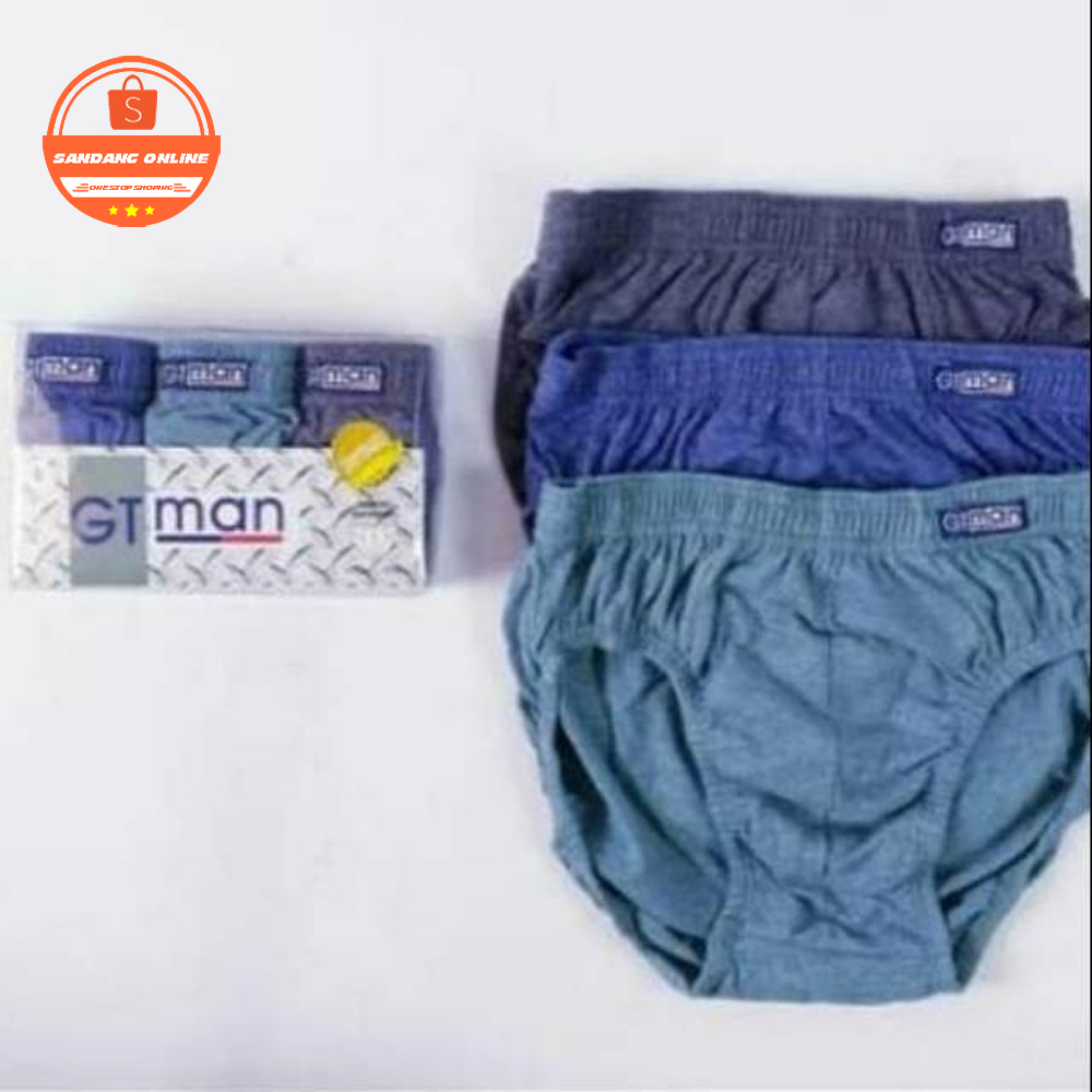 3pcs SEMPAK GT MAN GMY AND GMX GTMAN MULTICOLOUR MEN'S UNDERWEAR ...
