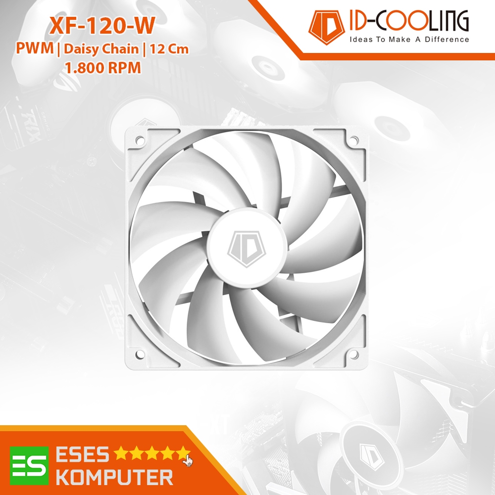 Fan ID-COOLING XF-120-W White | 12cm 120mm Fan Case PC Casing | Shopee ...