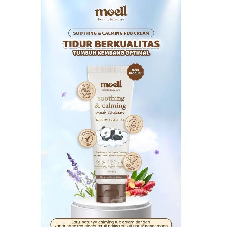 Moell Soothing & Calming Rub Cream 50g | Shopee Malaysia