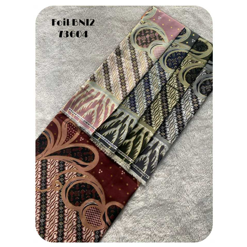 Premium POLYESTER METER BATIK MATERIAL WITH GOLD FOIL / PREMIUM BATIK ...