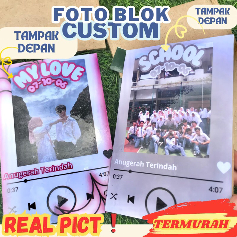 Block PHOTO SPOTIFY | Premium BLOCK PHOTOS | Custom UNIQUE PHOTO BLOCKS ...