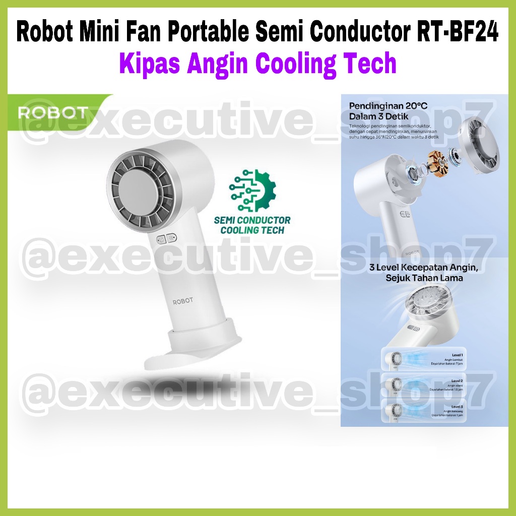 Robot Mini Fan Portable Semi Conductor RT-BF24 - Cooling Tech Fan ...