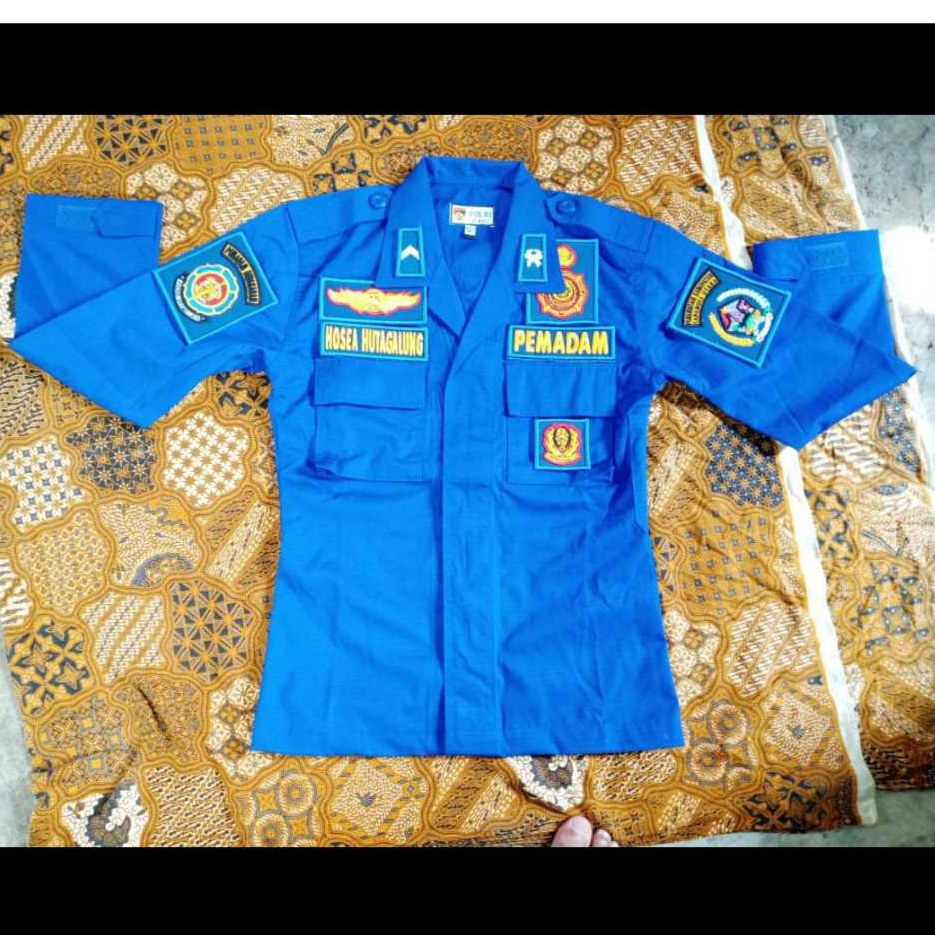 Fighting BLUE PDL CLOTHES - DAMKAR MATERIAL RIPSTOK BOX2 | Shopee Malaysia