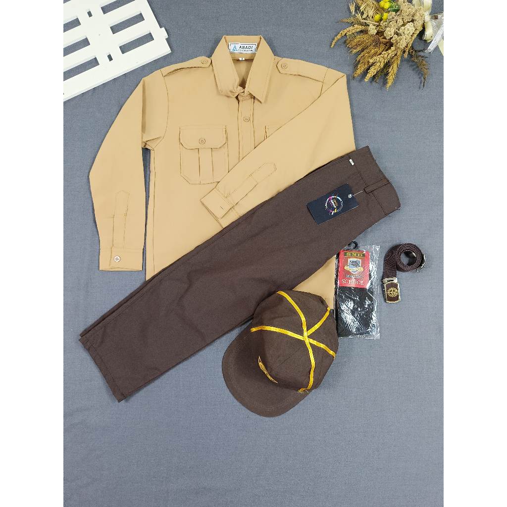Scout PRIMARY SCHOOL UNIFORM SET LONG-LONG BOYS CLASS 1-6 ALERT HAT ...