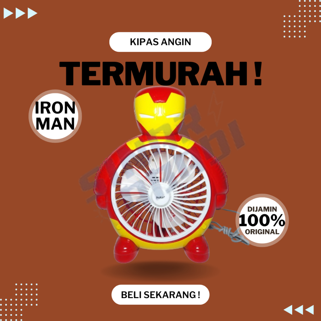 Profan Iron Man Character Fan | Shopee Malaysia