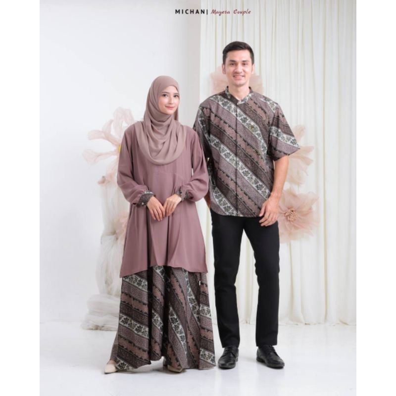 KATUN Couple batik Clothes Mayesa couple Michan batik uniform muslim ...