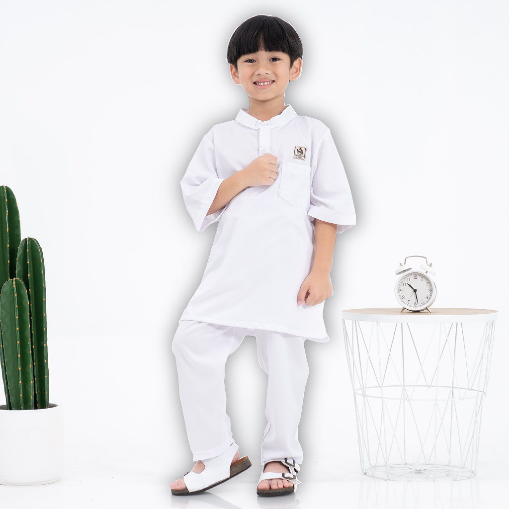 PUTIH Adam SET - Children's Koko Suit 1-10 Years White Kurta Manasik ...