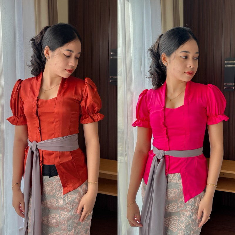 Chelsie kebaya|| Short sleeve kebaya || Kebaya ONLY | Shopee Malaysia