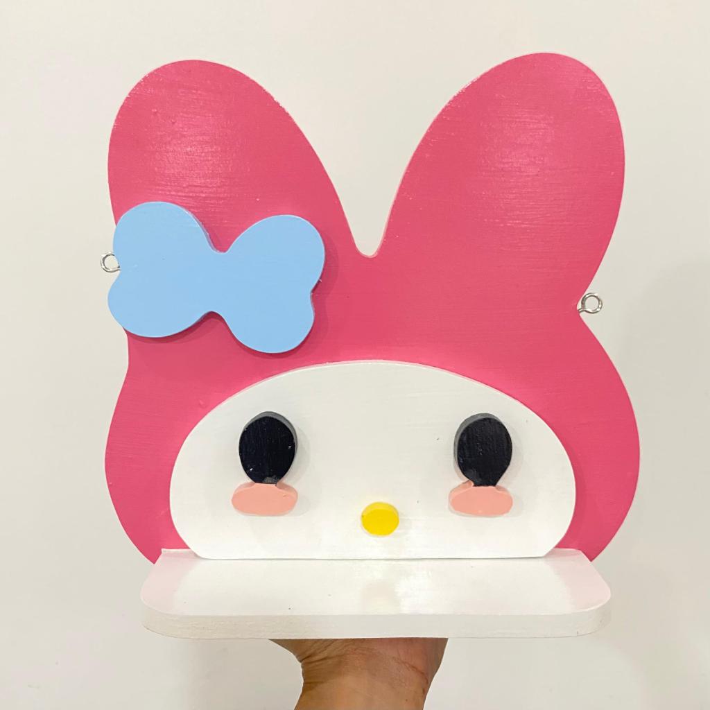Pso Sanrio My Melody Wall Shelf, Cute Aesthetic Children's Room Shelf ...