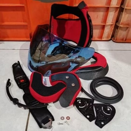 Kyt dj maru helmet foam package full set kyt dj maru helmet visor and ...