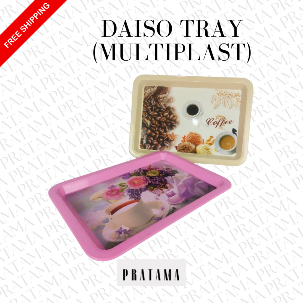 Tray / Plastic Tray / Drink Tray / Daiso Tray (Multiplast) | Shopee ...