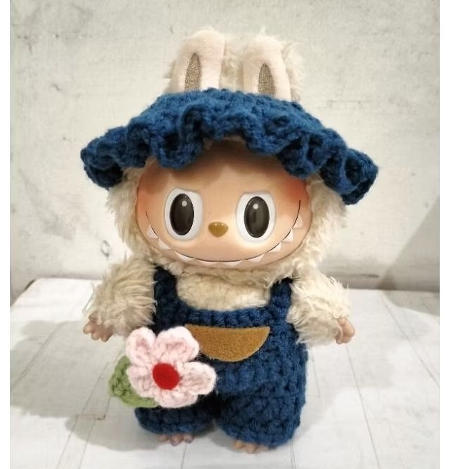 Labubu doll clothes 1 set (wave hat & Jumpsuit) | Shopee Malaysia