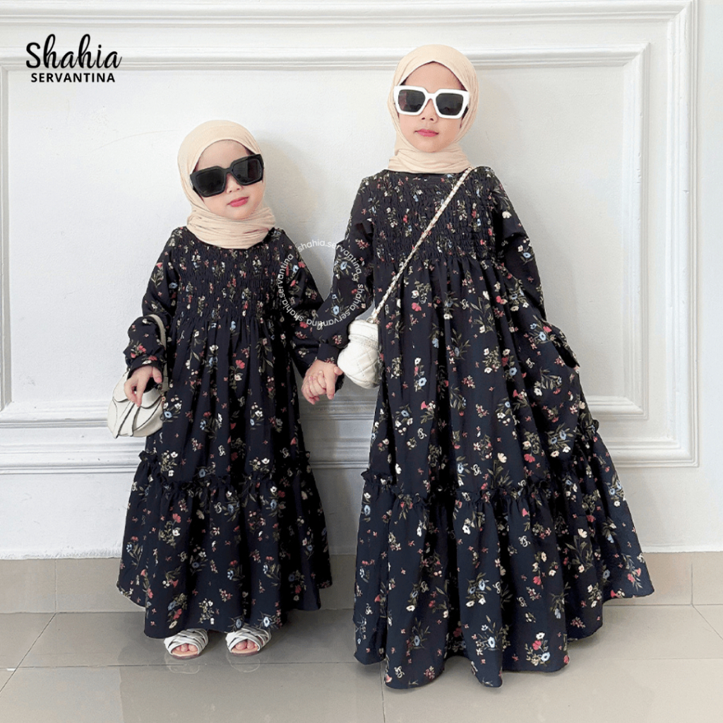Shahia Servantina - Falecia Dress Gamis for Girls Couple Mother and ...