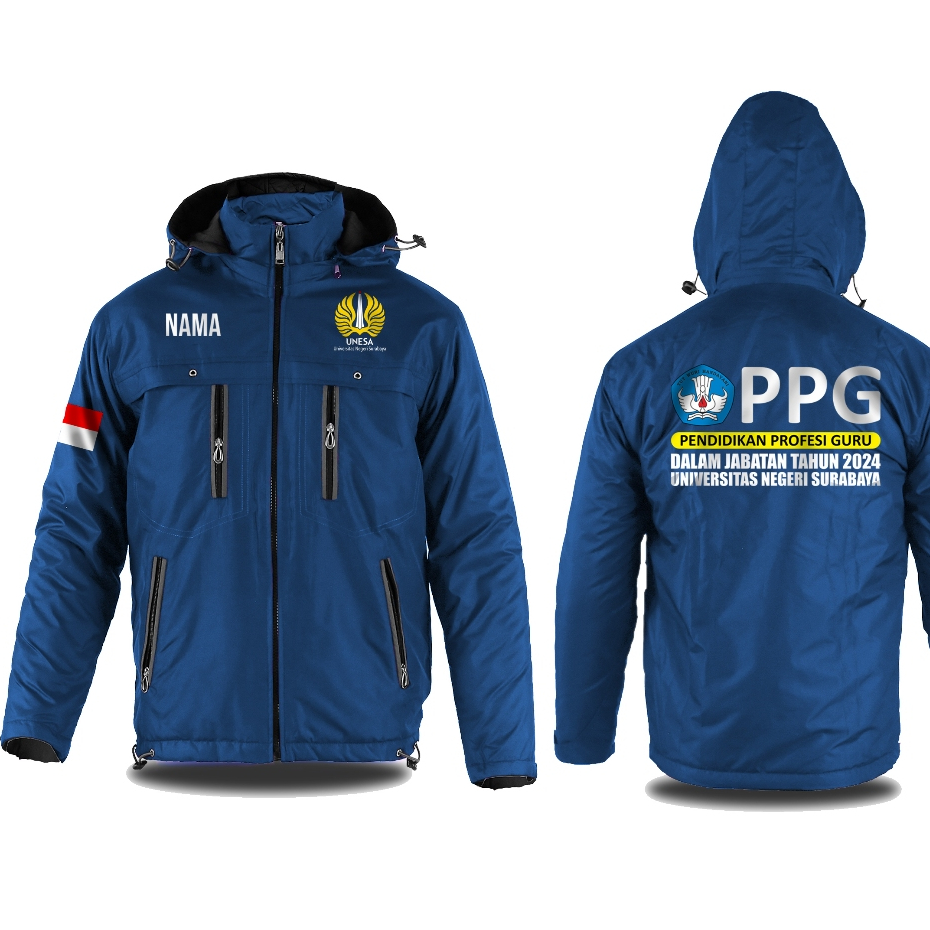 Ppg PARACHUTE JACKET / TEACHER EDUCATION PROFESSIONAL JACKET FREE NAME ...