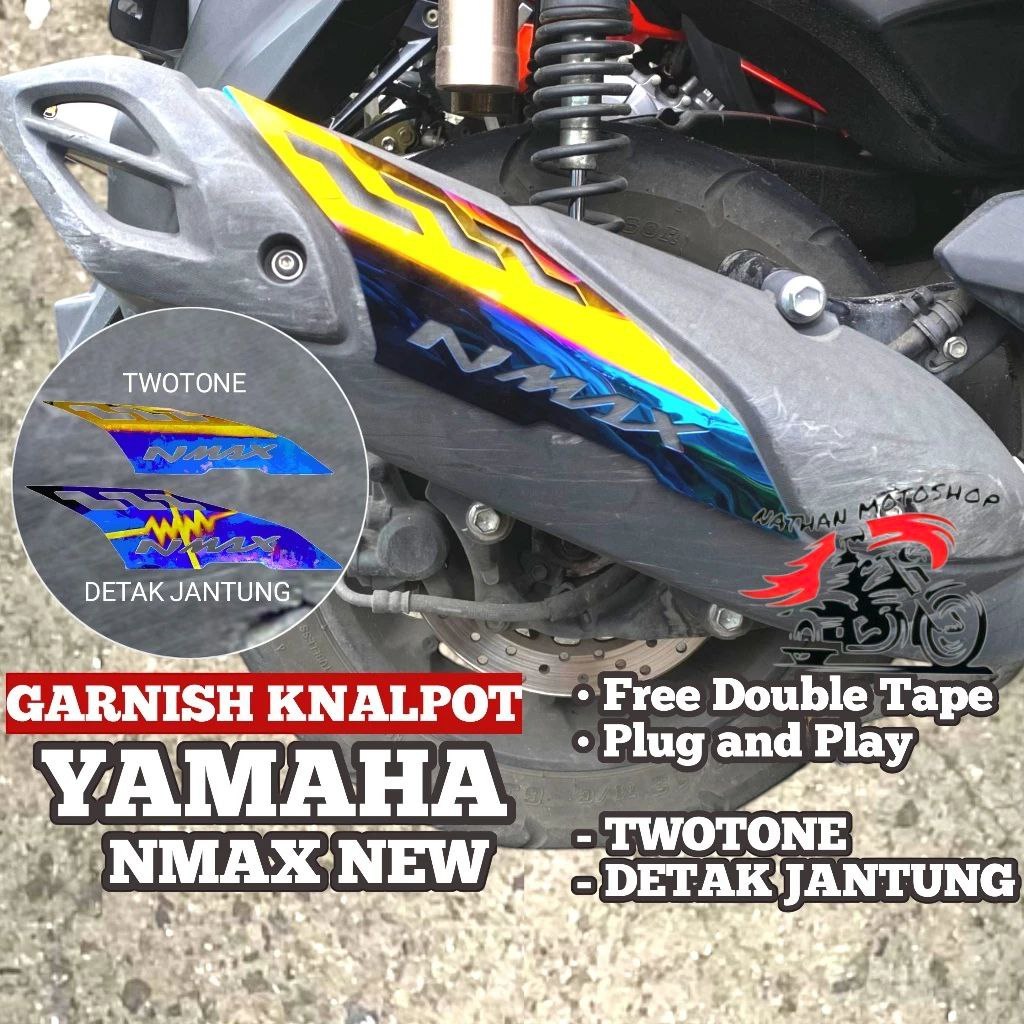 New Yamaha Nmax Exhaust Cover Garnish Yamaha Nmax Exhaust Garnish Thai ...