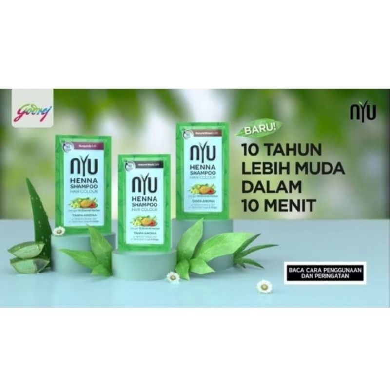 ️nita. Id ️ NYU Henna Hair Color Shampoo (4 color variants) | Shopee ...